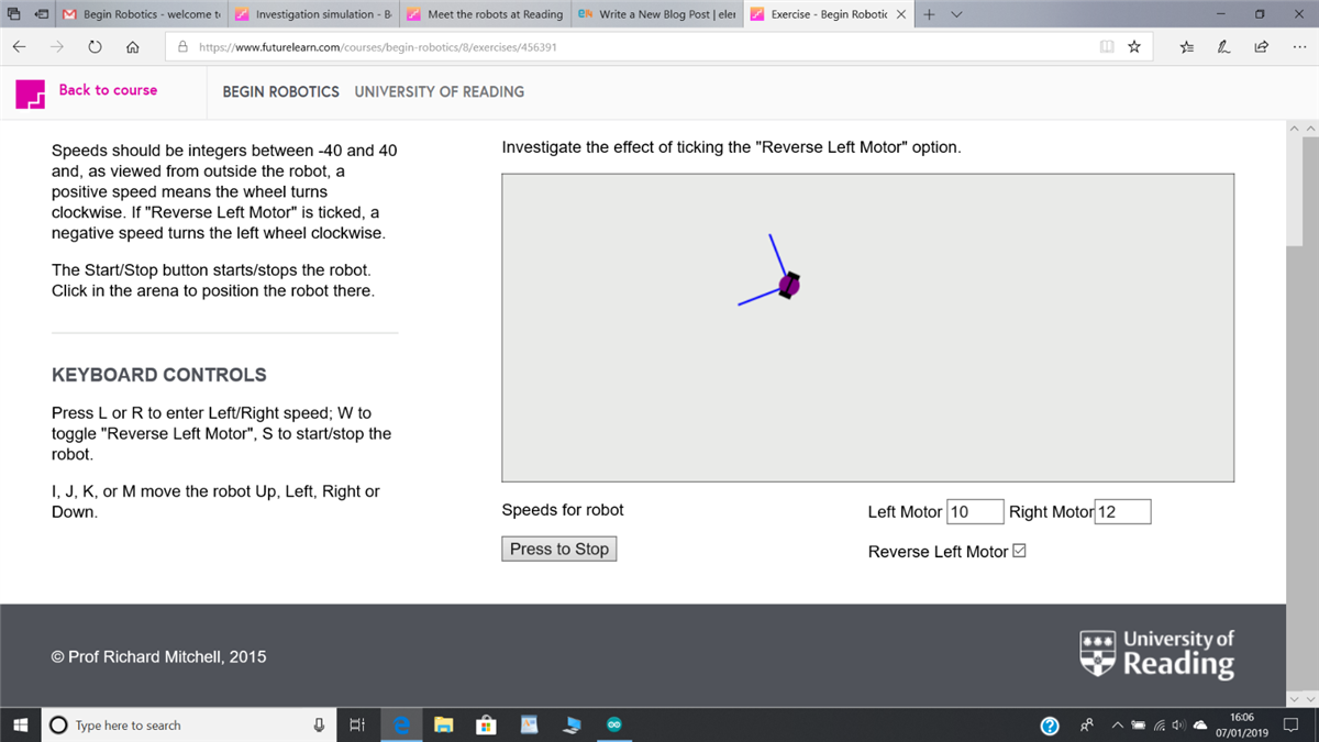 Studying : Begin Robotics : Week 1 - element14 Community