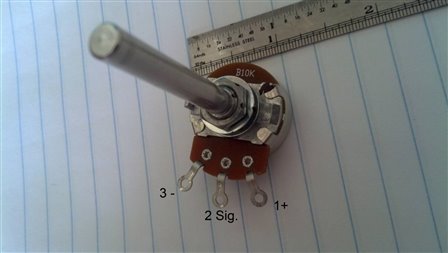 Linear Pot to control a servo how to adjust the travel of the dial from ...