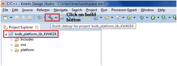 Getting Started with FRDM-KW40Z NXP Freedom Development Platform [Importing existing project ...