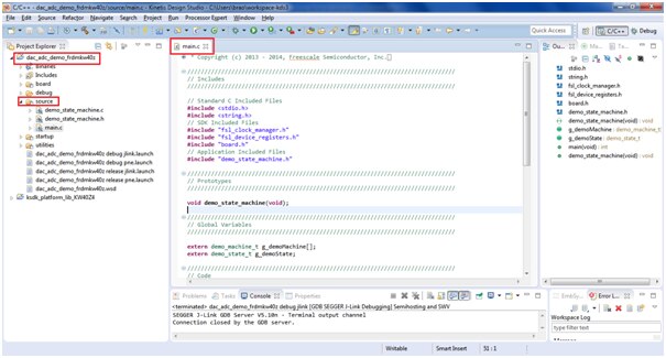 Getting Started With Frdm Kw40z Nxp Freedom Development Platform Importing Existing Project