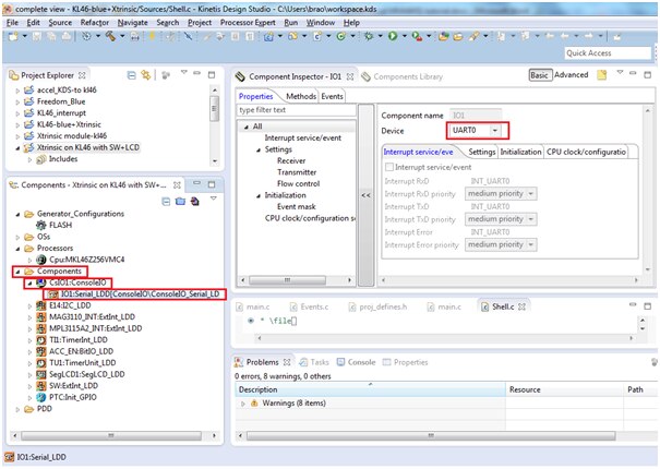 [FRDM-KL46Z + Kinetis Design Studio (KDS)+Processor Expert(PE ...