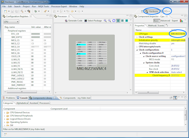 Frdm Kl46z Getting Started 2 Using Processor Expert Element14 Community