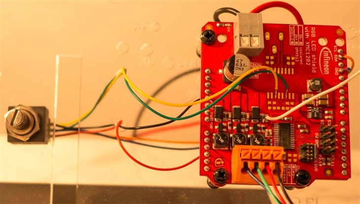 Building a Full Color Lamp with the RGB LED Shield from Infineon ...