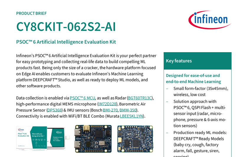 Road Test - Infineon PSoC 6 AI Evaluation Kit - element14 Community